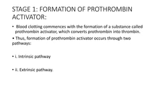 Platelets, hemostasis and coagulation.pptx | Blood Disorders | Diseases ...