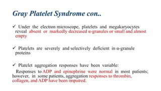 Platelet storage pool disorders | PPT