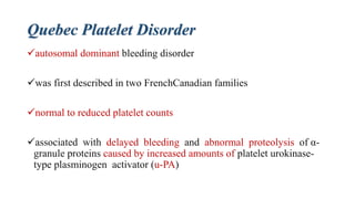 Platelet storage pool disorders | PPT