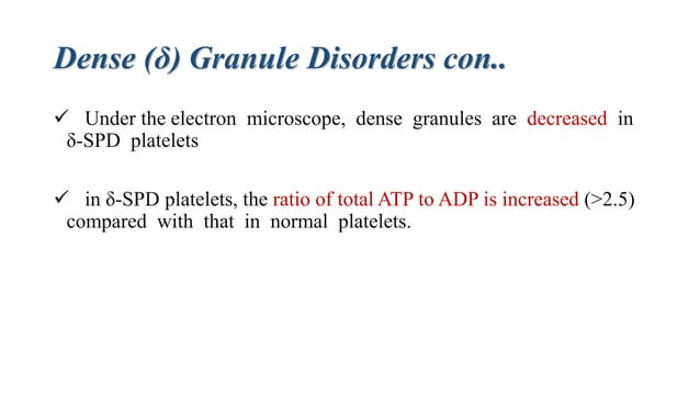 Platelet storage pool disorders | PPT