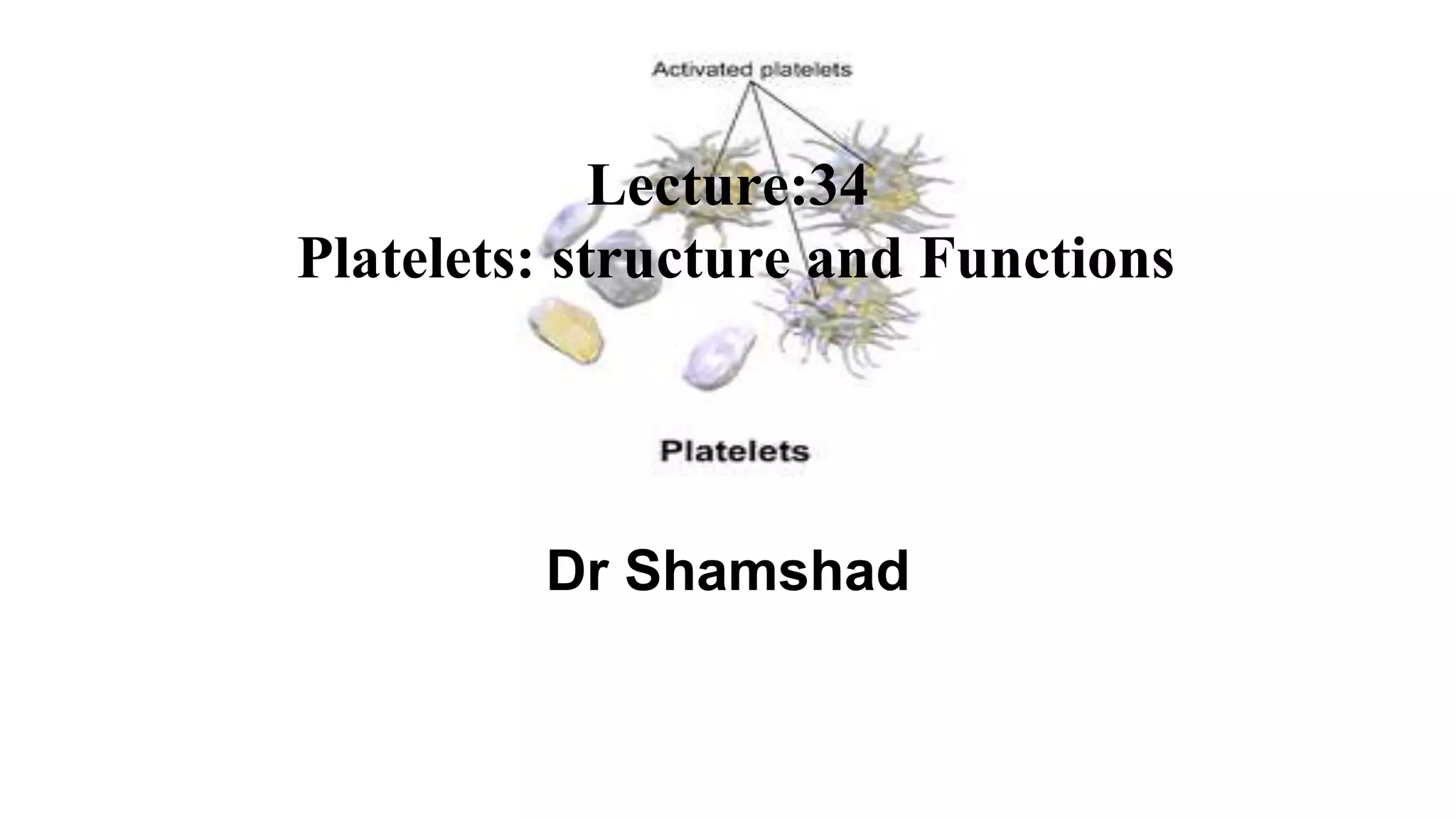 Platelet structure and function (1) | PPTX
