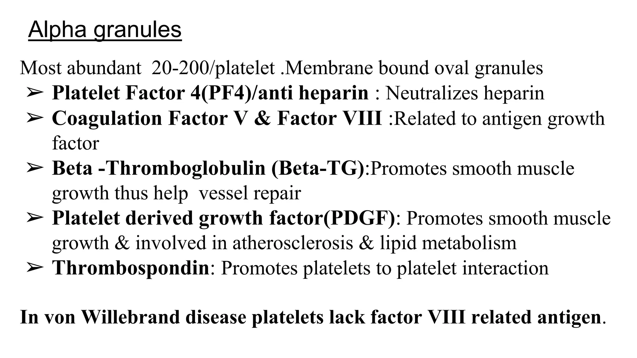 Platelet Structure And Function 1 Pptx