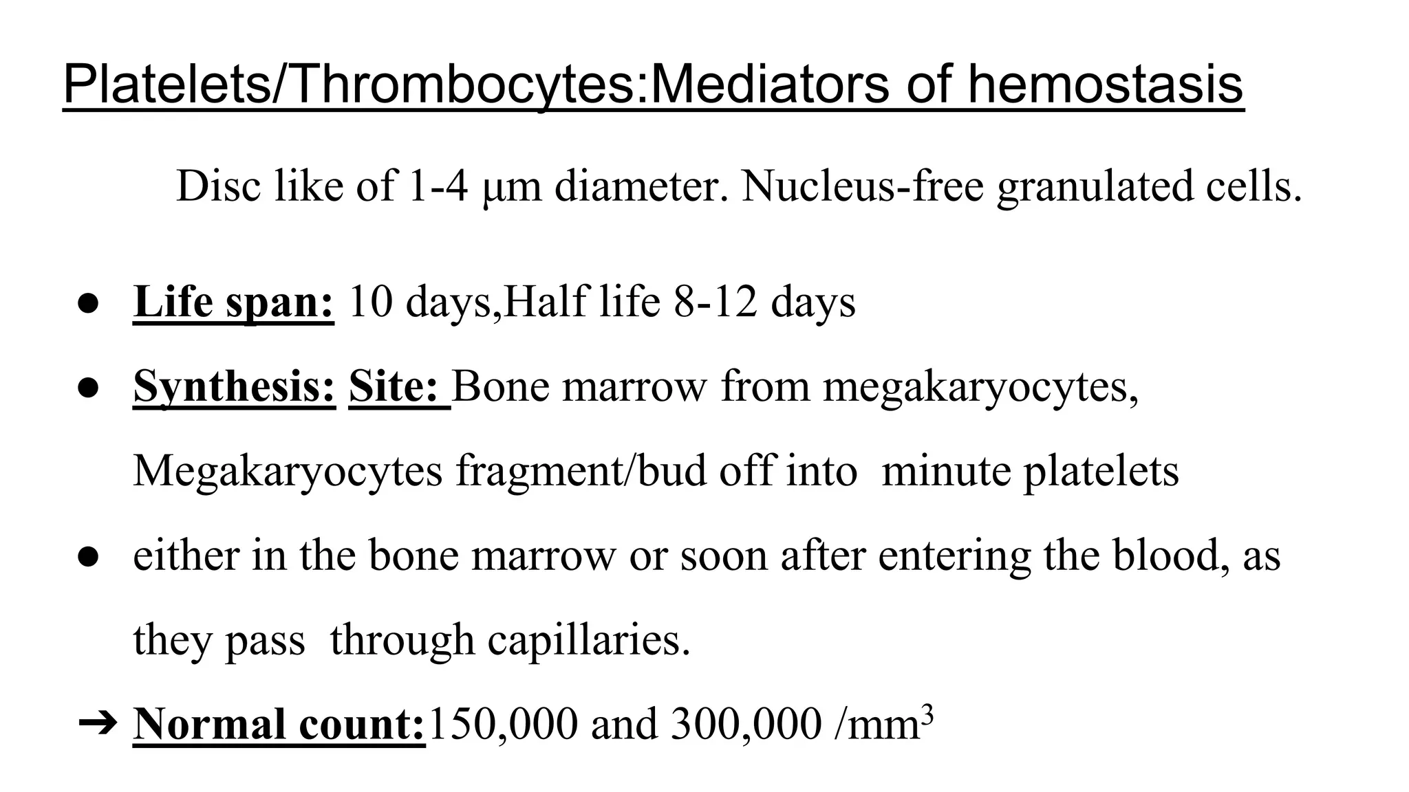 Platelet structure and function (1) | PPTX