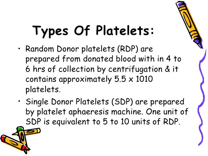 Platelet Donor Chart