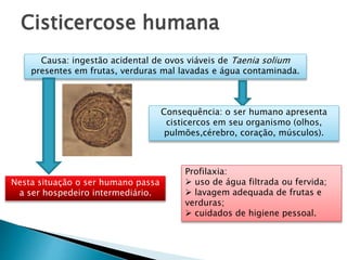 Profª Quitéria | Biologia | 3ª série EM | Platelmintos e Verminoses | PPTX