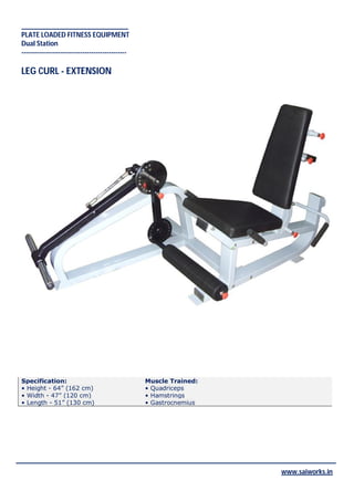 Plate Loaded Fitness Equipment - Sai Works | PDF