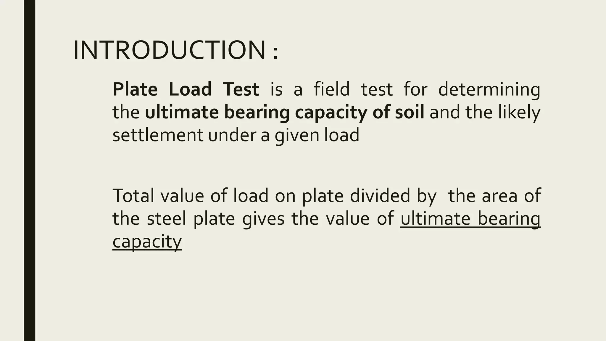 Plate load test | PPTX