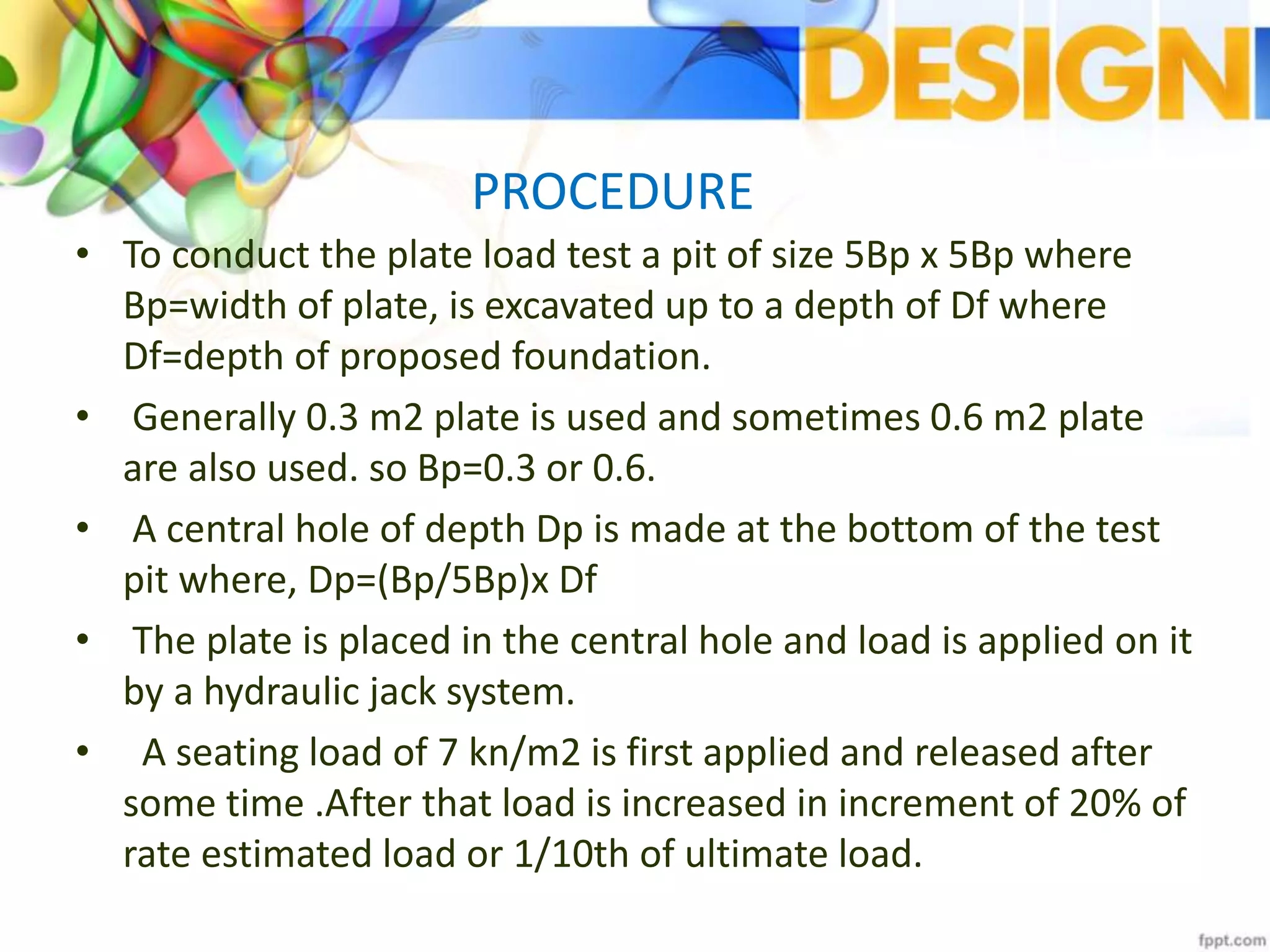 Plate load test | PPTX