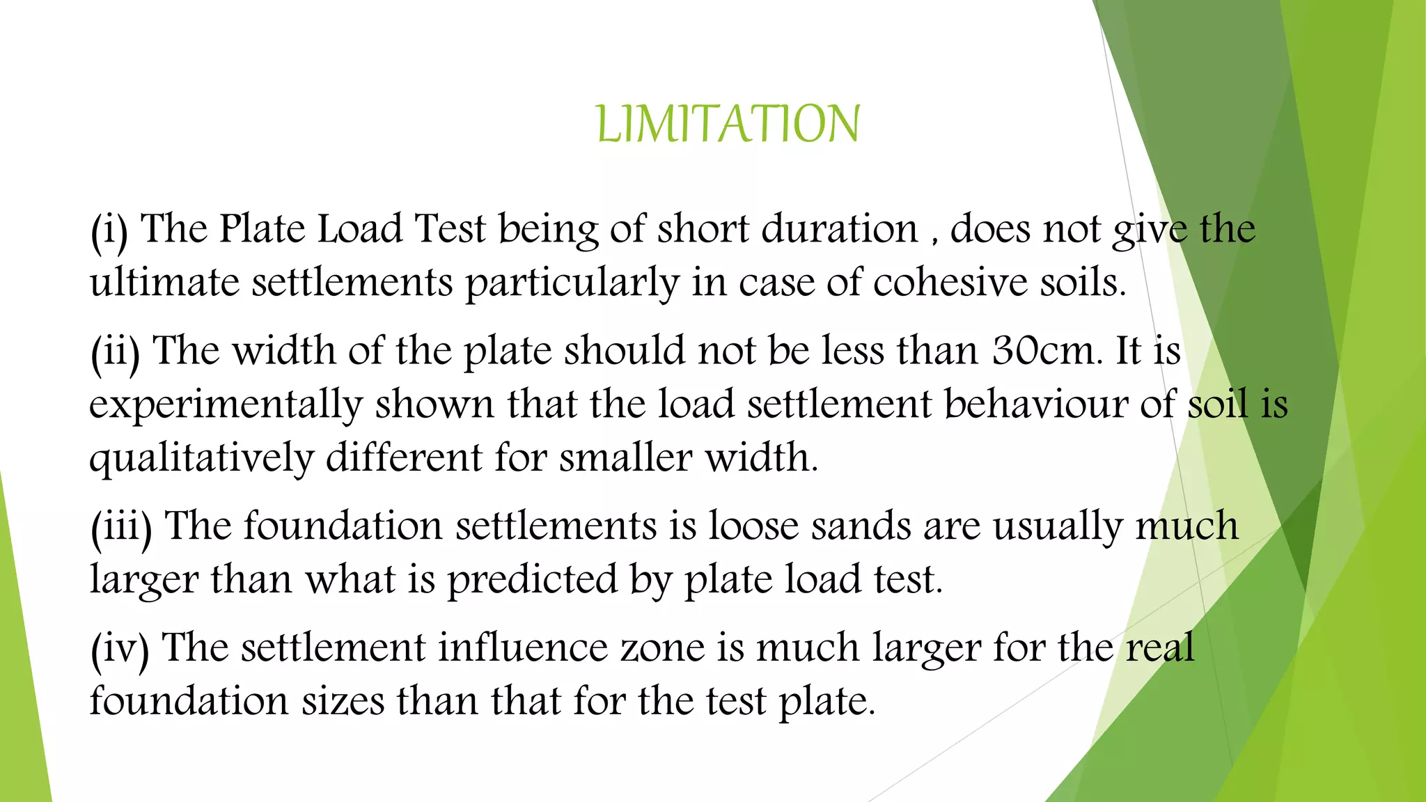 Plate load test ppt | PPTX