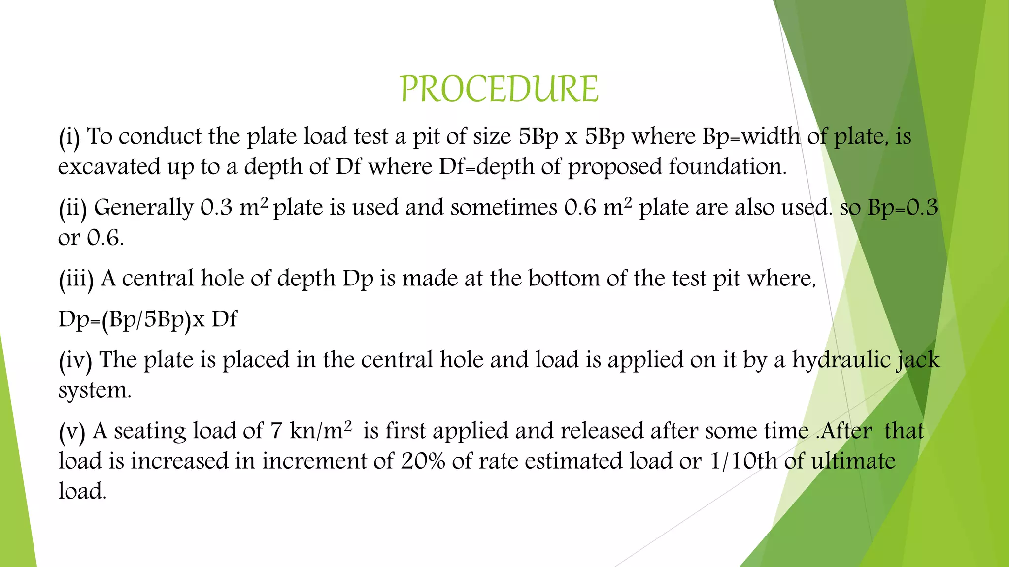 Plate load test ppt | PPTX