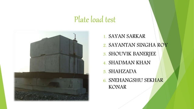 Plate load test ppt | PPTX | Geology | Science