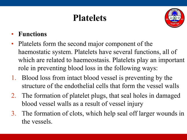 Blood Physiology: Part IV: Platelets and hemostasis | PDF | Blood ...