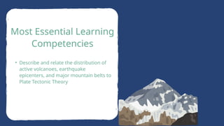 Plate Movements and Boundaries Science Presentation in Dark Blue Teal ...