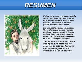 Platero y yo, hecho por Sandra Bravo | ODP