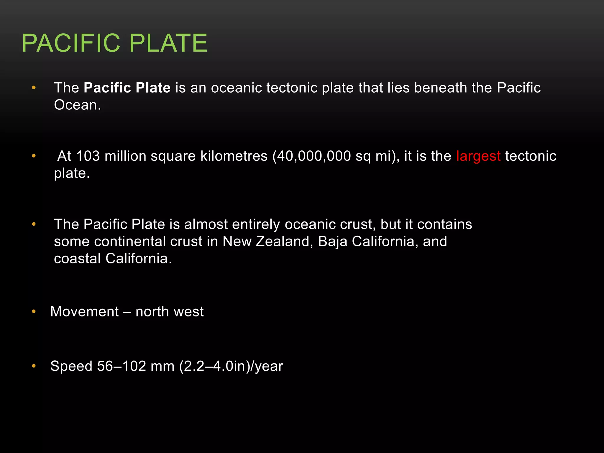 Plates and list of all major and minor plates in the world | PPTX