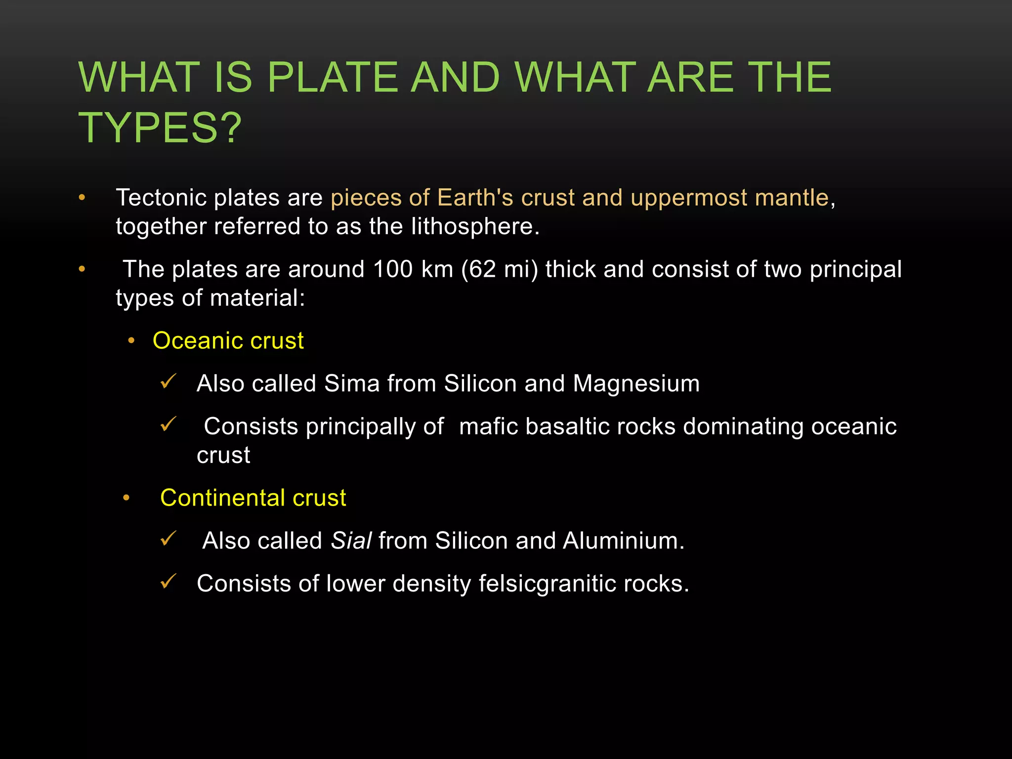 Plates and list of all major and minor plates in the world | PPTX