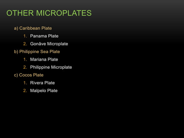 Plates and list of all major and minor plates in the world | PPTX ...