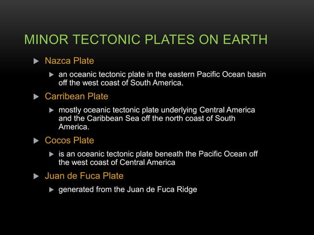Plates and list of all major and minor plates in the world | PPTX ...