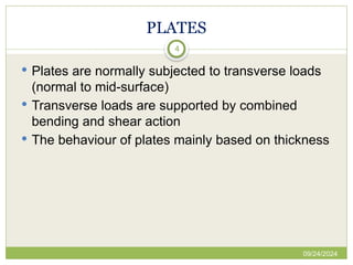 Theory of Plates - Introduction to Plate Theory | PPTX