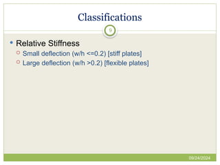 Theory of Plates - Introduction to Plate Theory | PPTX | Physics | Science