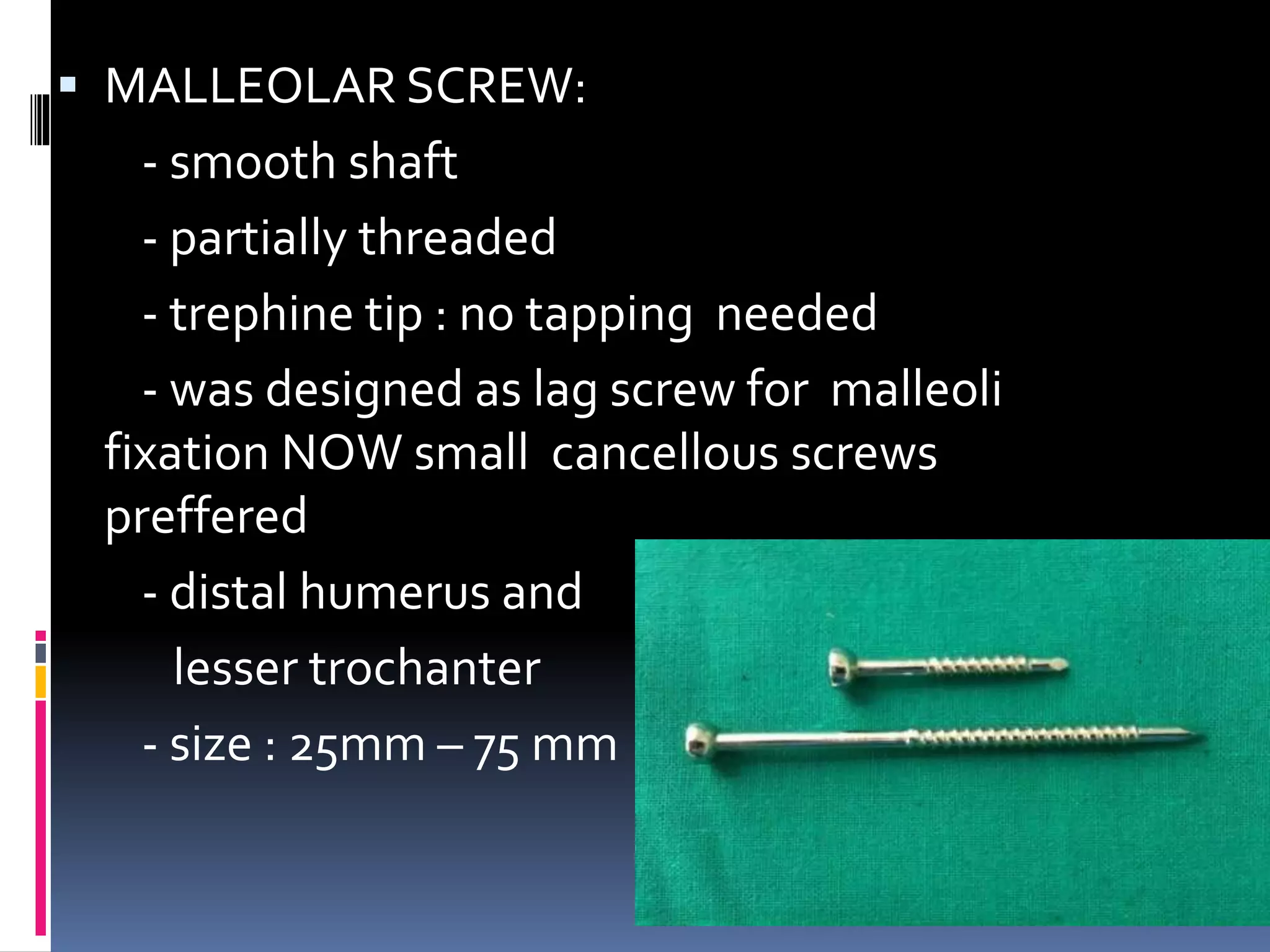 Plates and screws 11 | PPTX