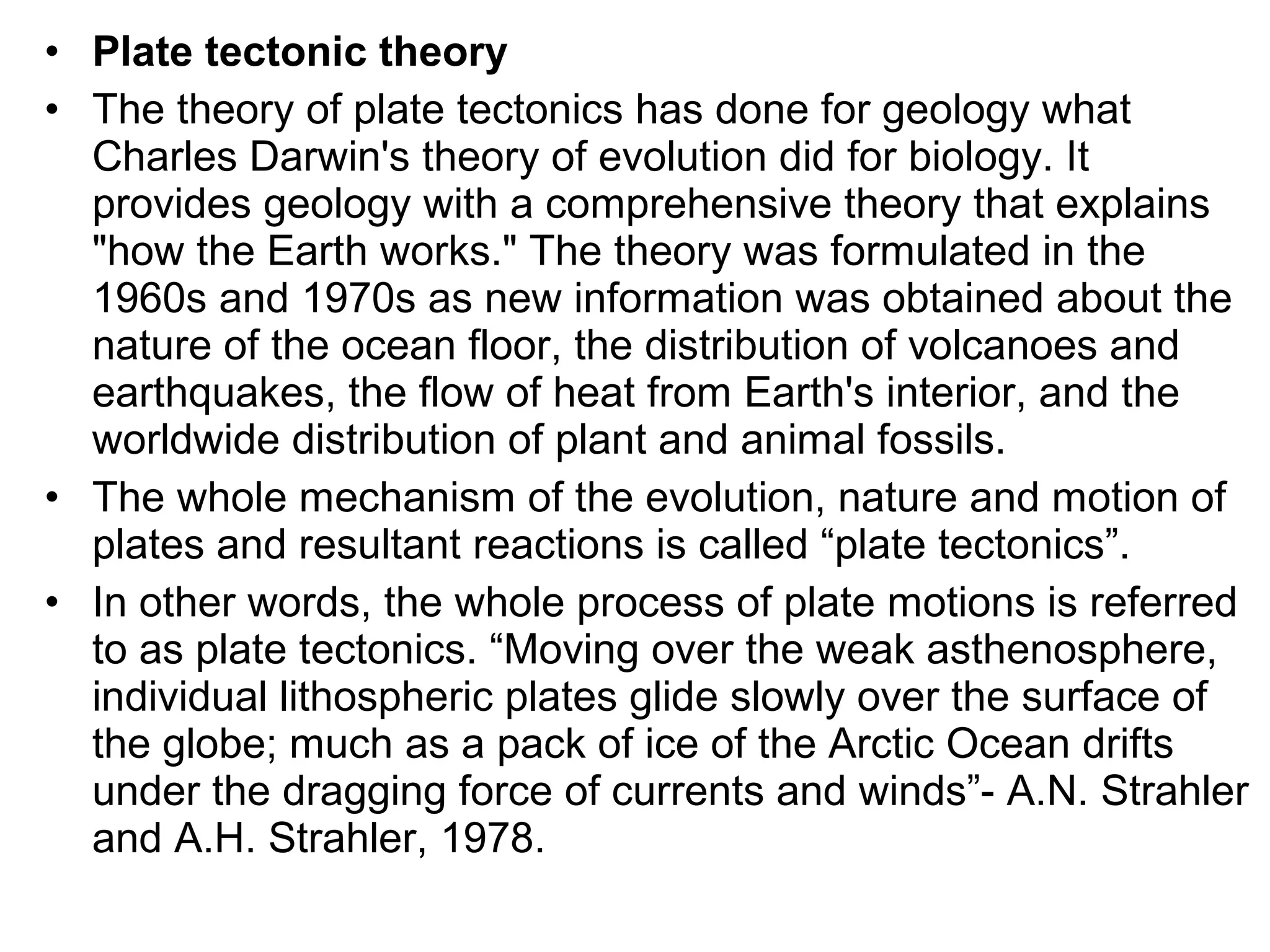 Plate tectonic geologic time scale-Geomorhology Chapter | PPT