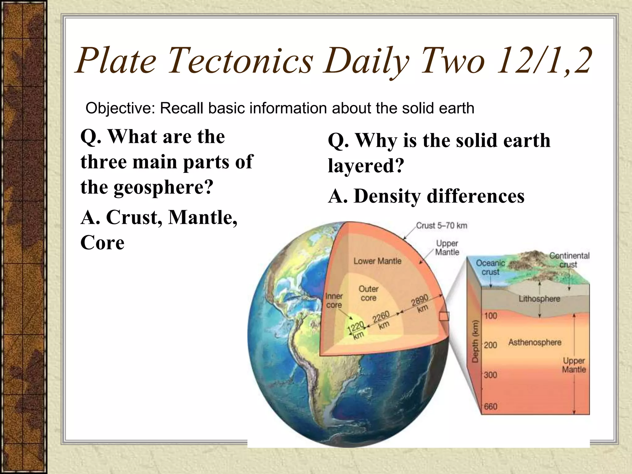 Plate Tec Daily Two | PPTX | Geology | Science