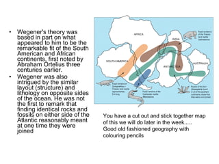 Tectonics: Plate Tectonic Theory history | PPT