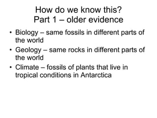 Tectonics: Plate Tectonic Theory history | PPT