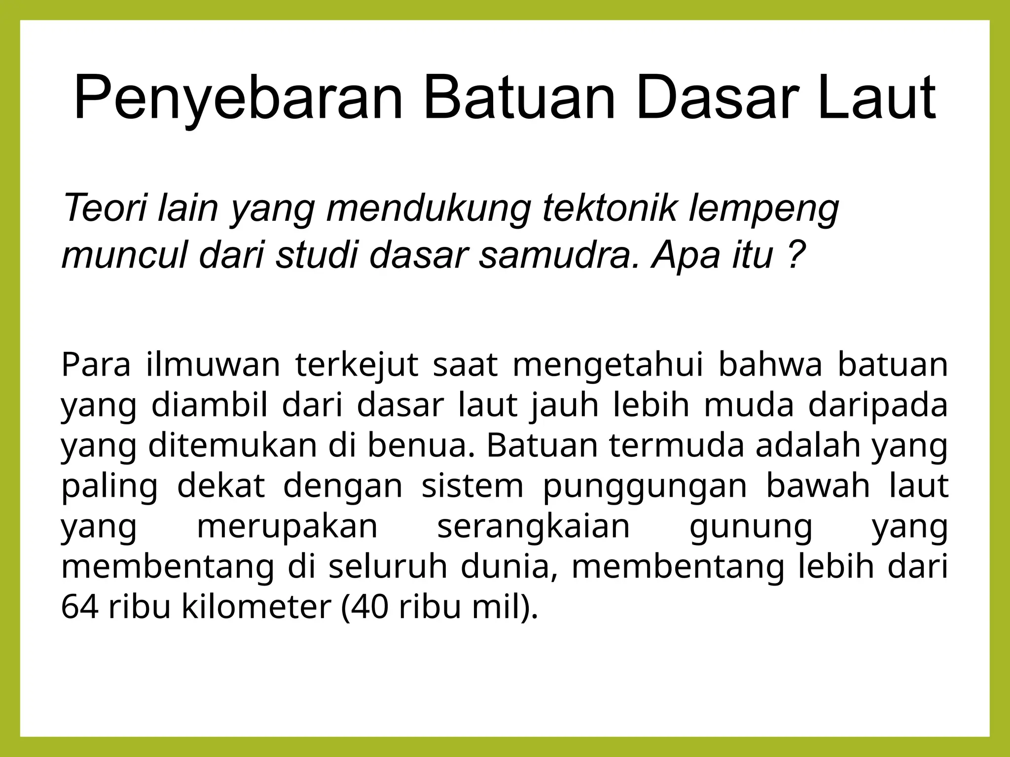 Basic plate tectonic concepts in geology | PPTX