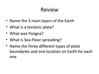 Plate tectonics | PPT
