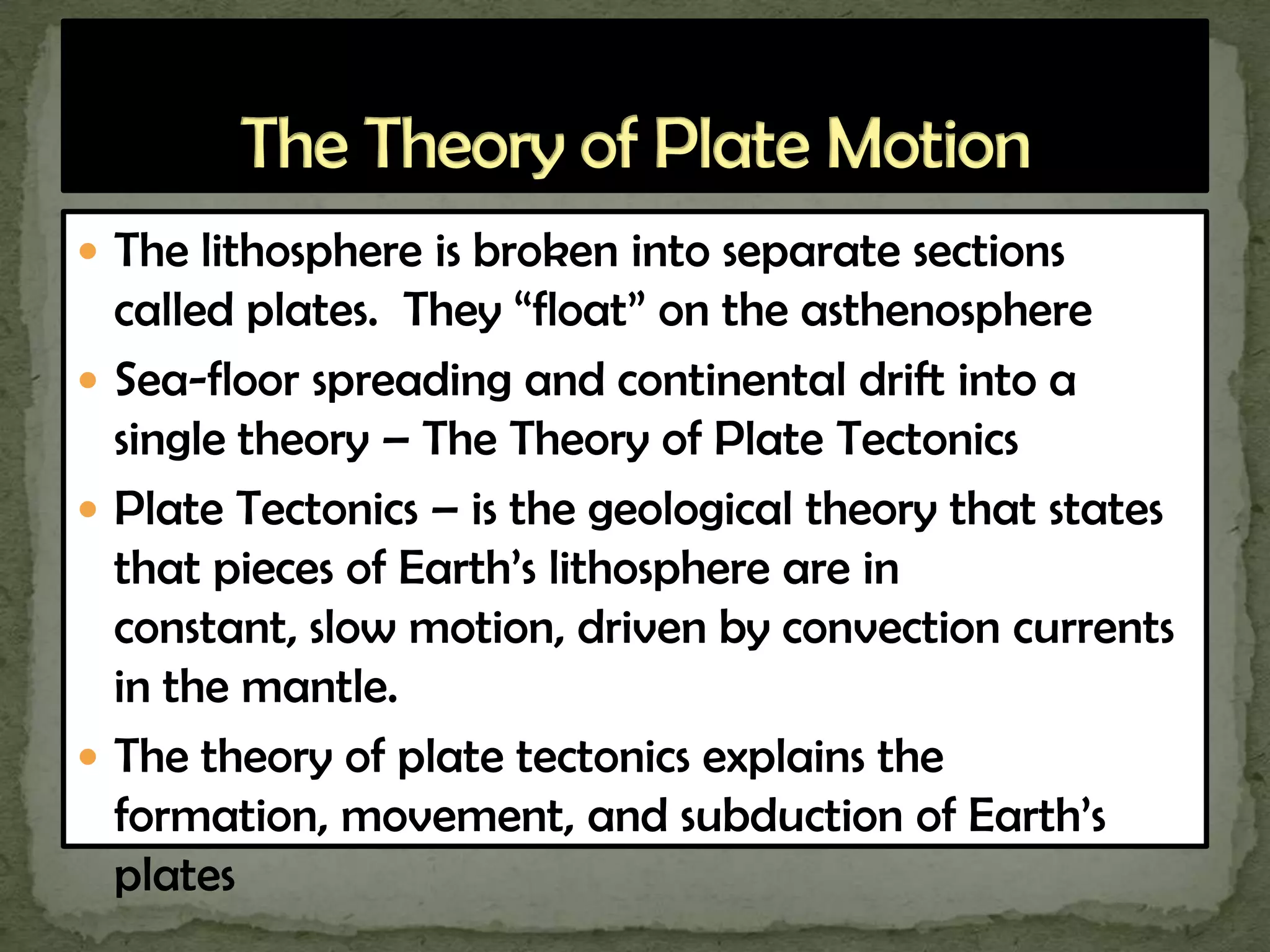 Plate tectonics | PPT
