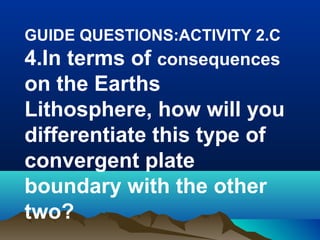 Grade 10 Earth Science 1st quater : Plate tectonics | PPT
