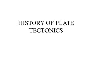 Plate tectonics | PPTX