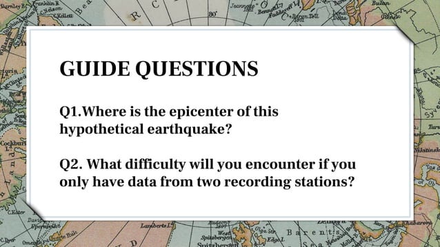 Plate tectonics: Locating the epicenter | PPTX