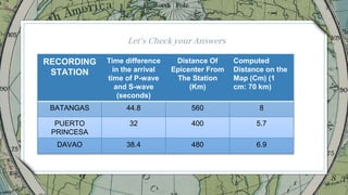 Plate tectonics: Locating the epicenter | PPTX