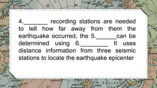 Plate tectonics: Locating the epicenter | PPTX