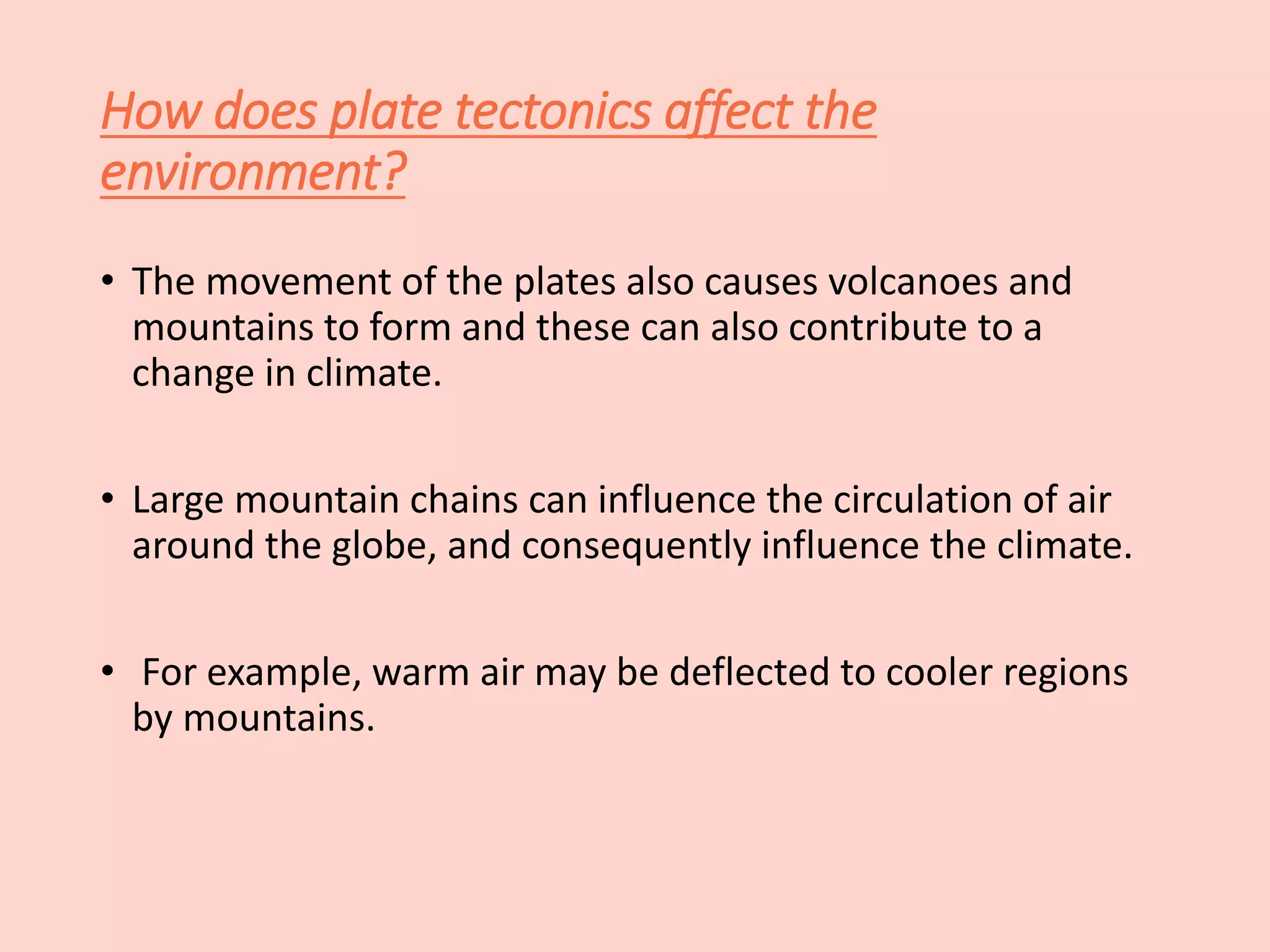 Plate Tectonics and environment geology, minerals and rock, ecology and ...