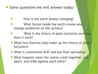 Plate Tectonics Earth plate and cont.ppt
