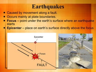 Plate tectonics, earthquake, volcano, plate boundaries | PPT
