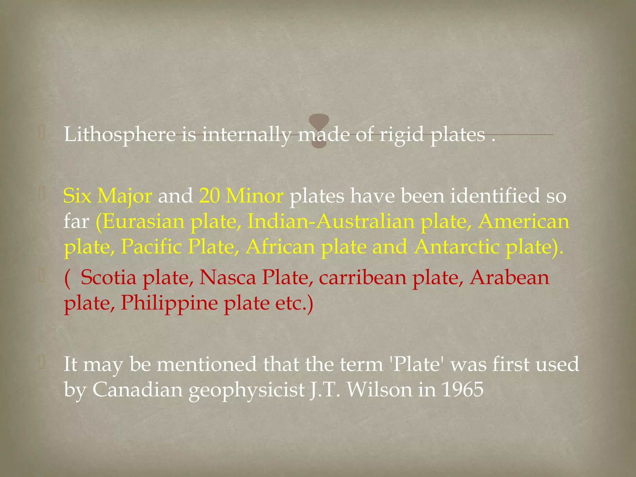 Plate tectonic Theory | PPT