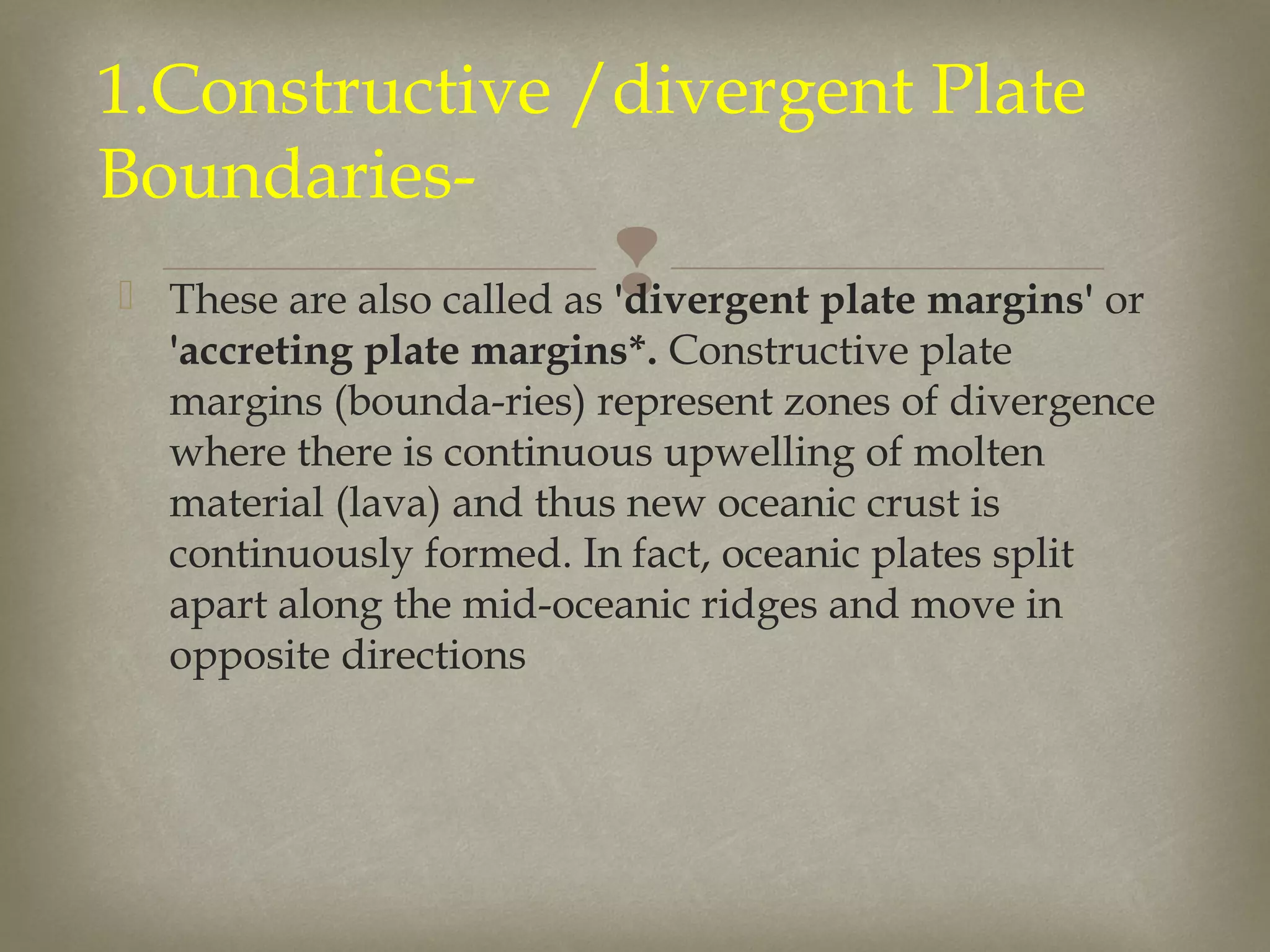 Plate tectonic Theory | PPT