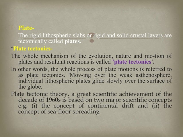 Plate tectonic Theory | PPT | Geography | Science
