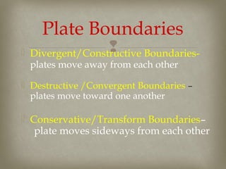 Plate tectonic Theory | PPT