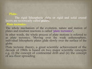 Plate tectonics Theory | PPT