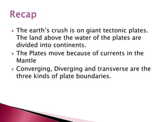 Plate tectonics and Continental drift | PPTX