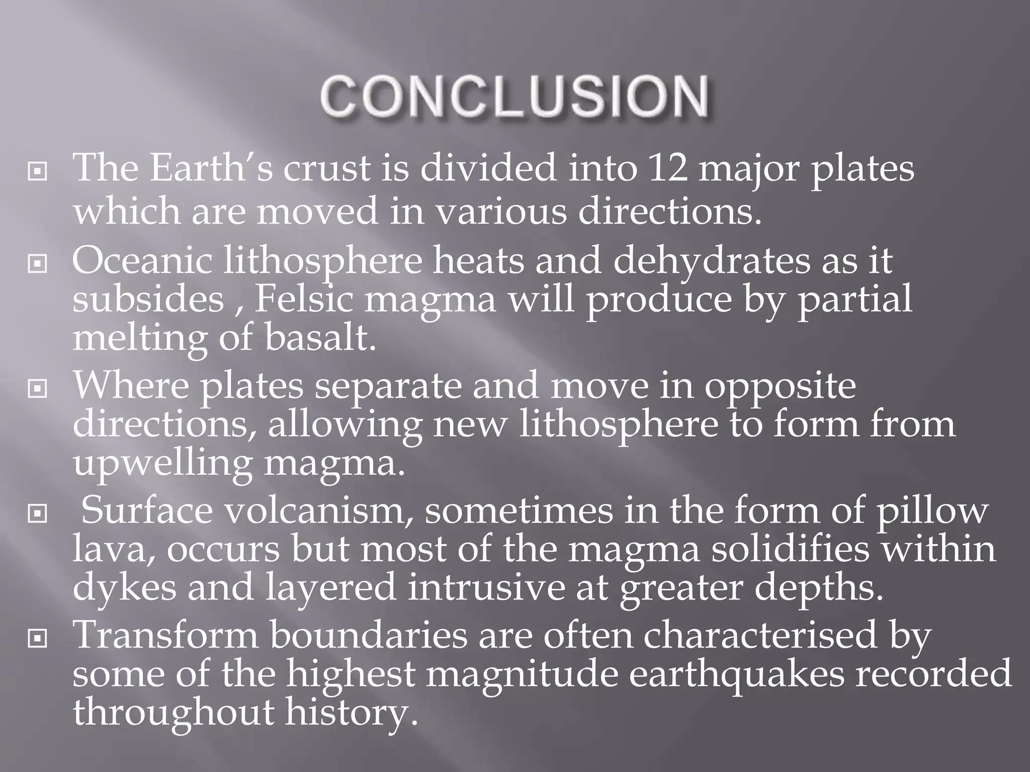 Plate tectonics and magma genesis | PPTX | Geography | Science