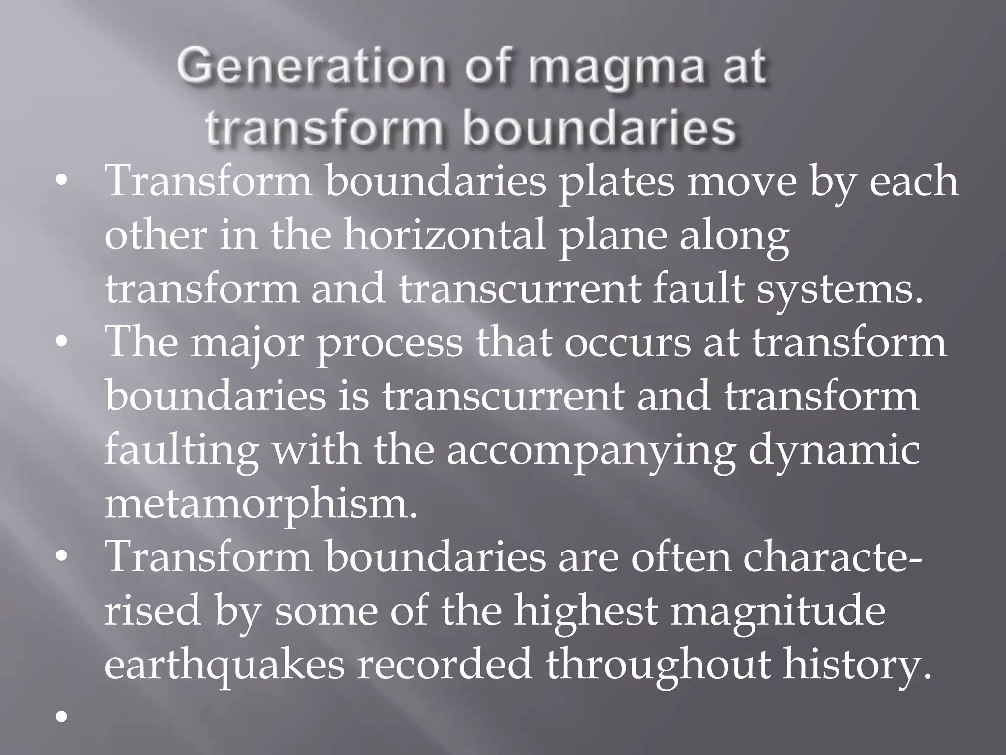 Plate tectonics and magma genesis | PPTX