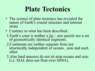 Plate tectonics and sea floor spreading | PPTX