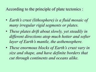 Plate tectonics and sea floor spreading | PPTX